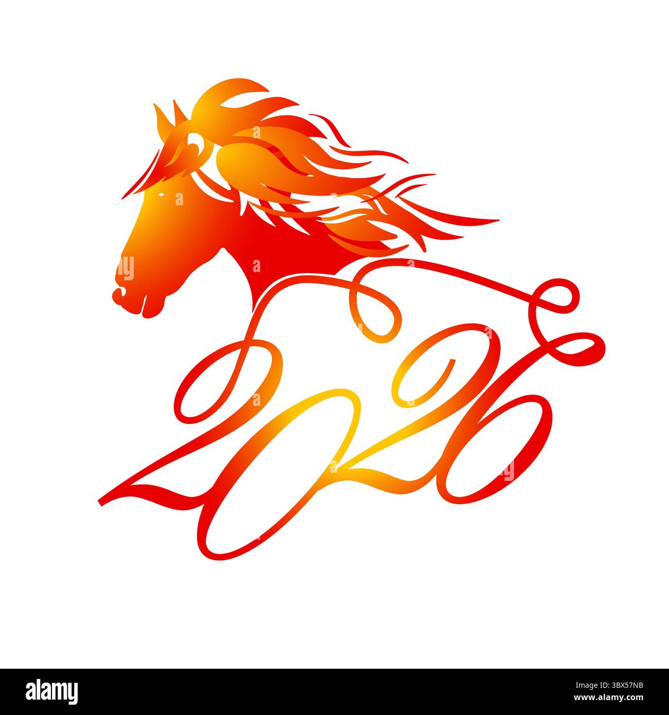 2026 chinese year fire horse hi-res stock photography and images - Alamy