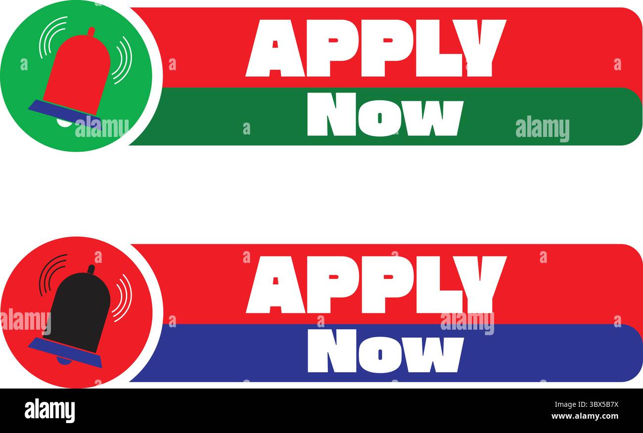 Apply now web interface Stock Vector Images - Alamy
