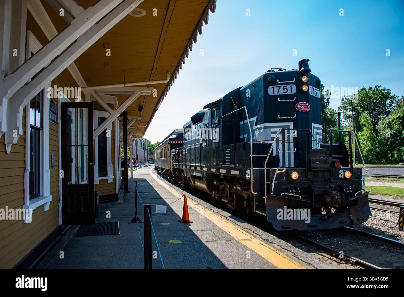 September 4, 2021, North Conway, New Hampshire, USA: Engine 1751 a ...