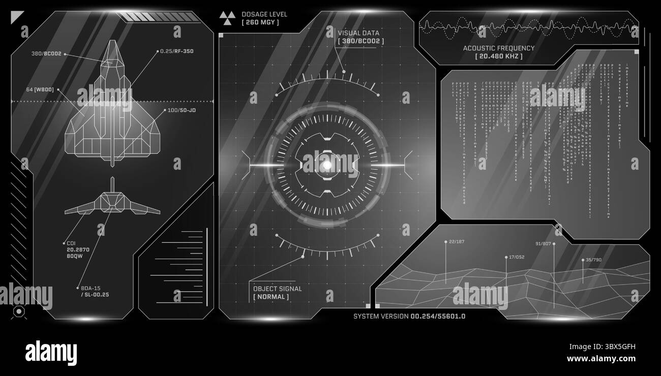 High tech cockpit Stock Vector Images - Alamy