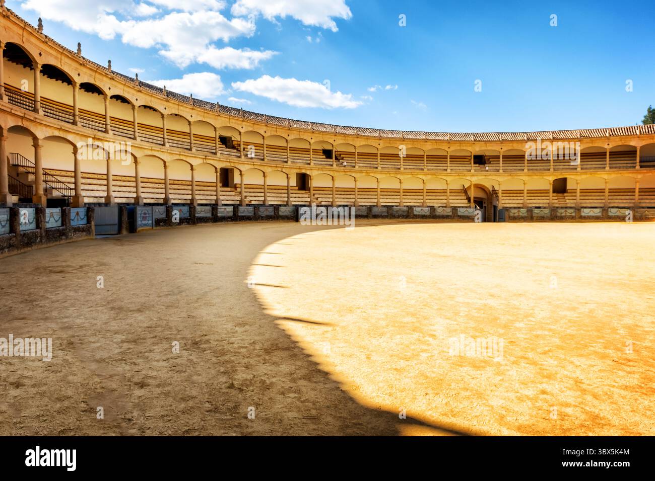 Ronda, Spain - November 11, 2024: Bullring in Ronda, one of the oldest ...