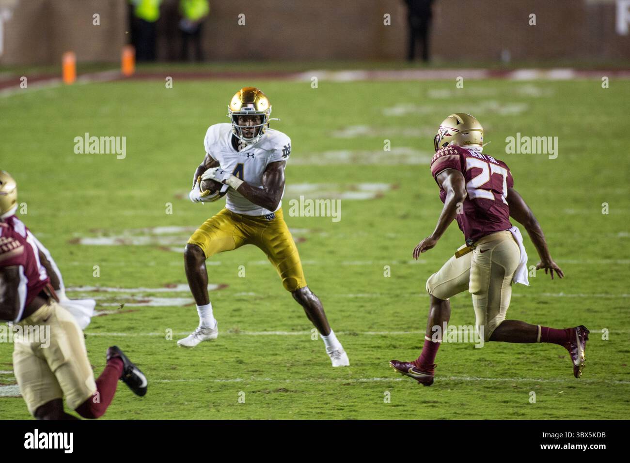 September 5, 2021: Notre Dame Fighting Irish wide receiver Kevin Austin ...