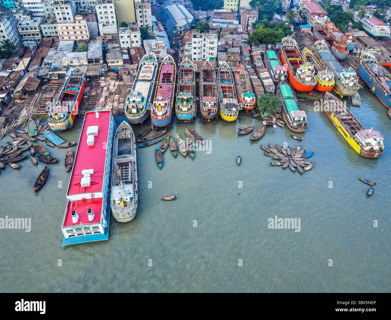 August 31, 2021, Dhaka, Dhaka, Bangladesh: The Central Dockyard in the ...