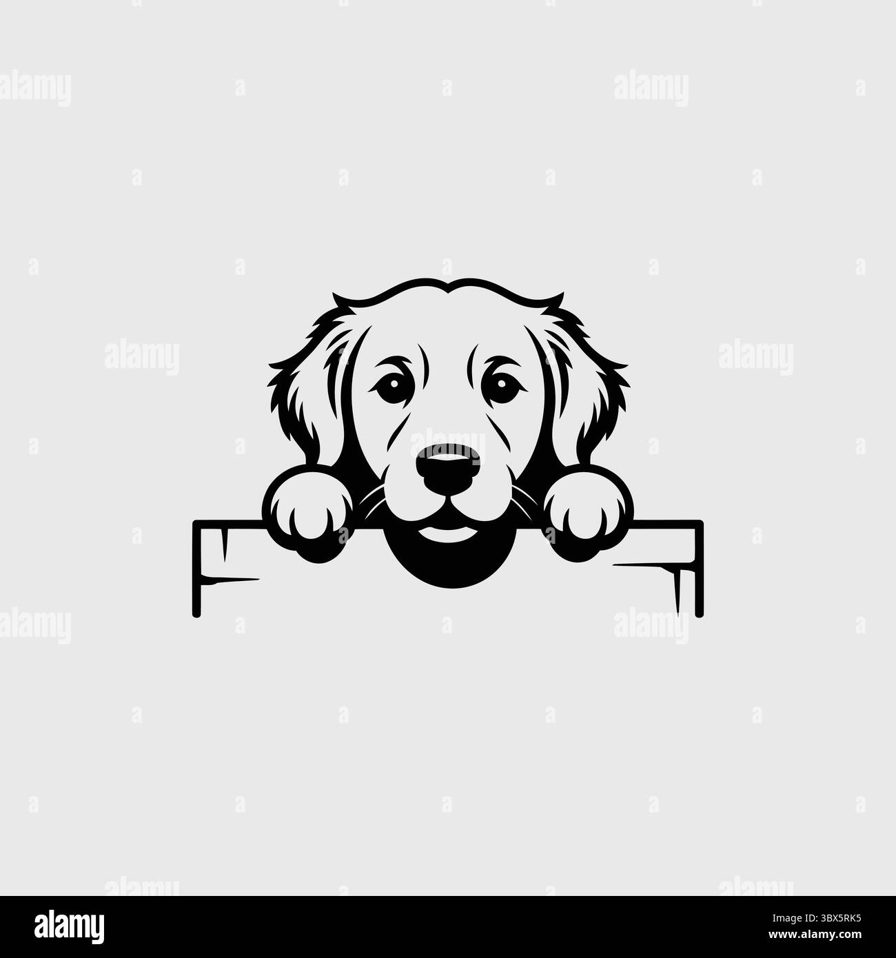Loyal dog illustration hi-res stock photography and images - Alamy