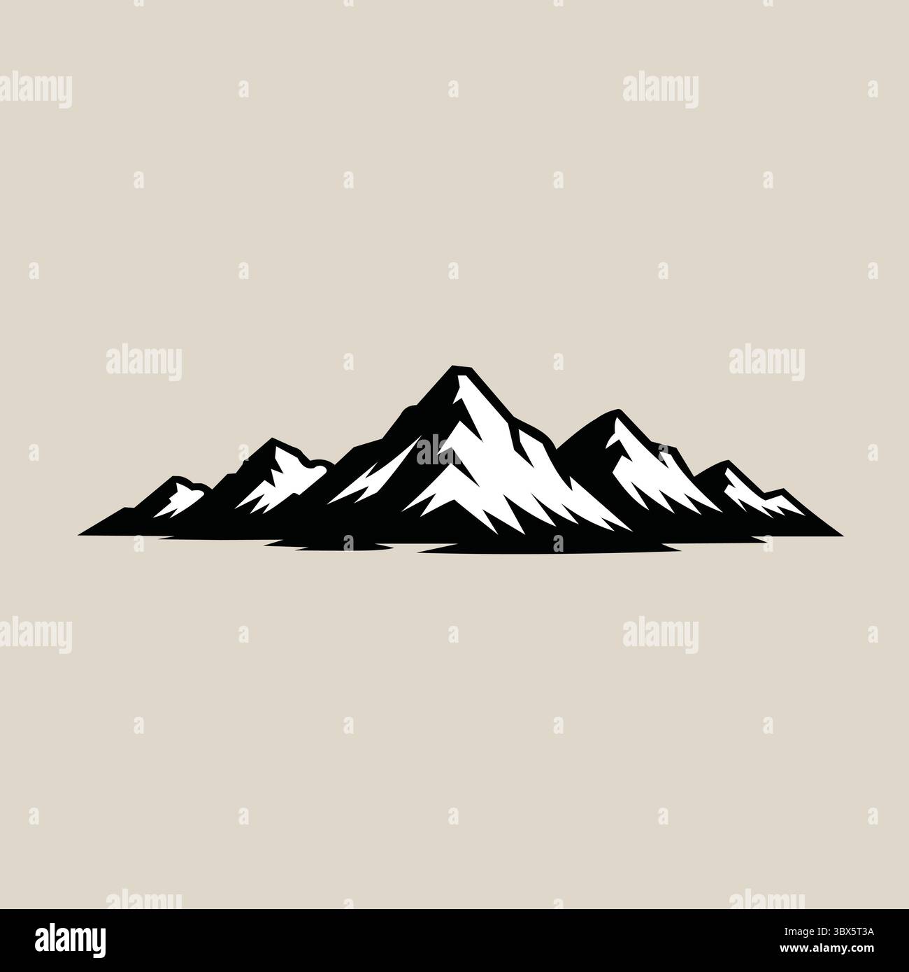 Mountain elevation Stock Vector Images - Alamy