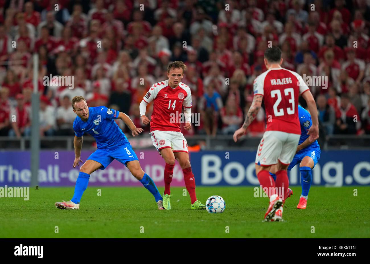 September 8, 2021: Mikkel Damsgaard of Denmark during Denmark against ...