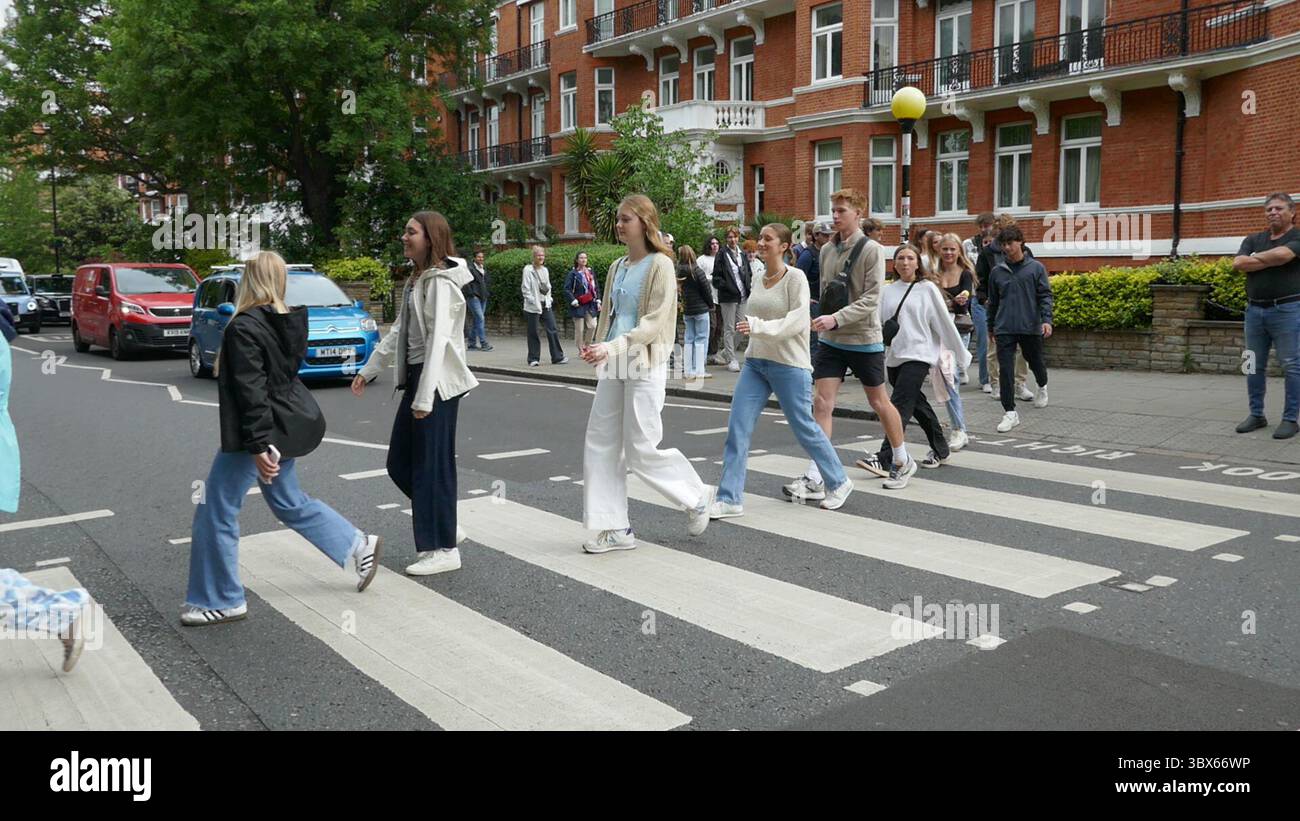 London, England 27th May 2025 Abbey Road Crosswalk at Abbey Road ...