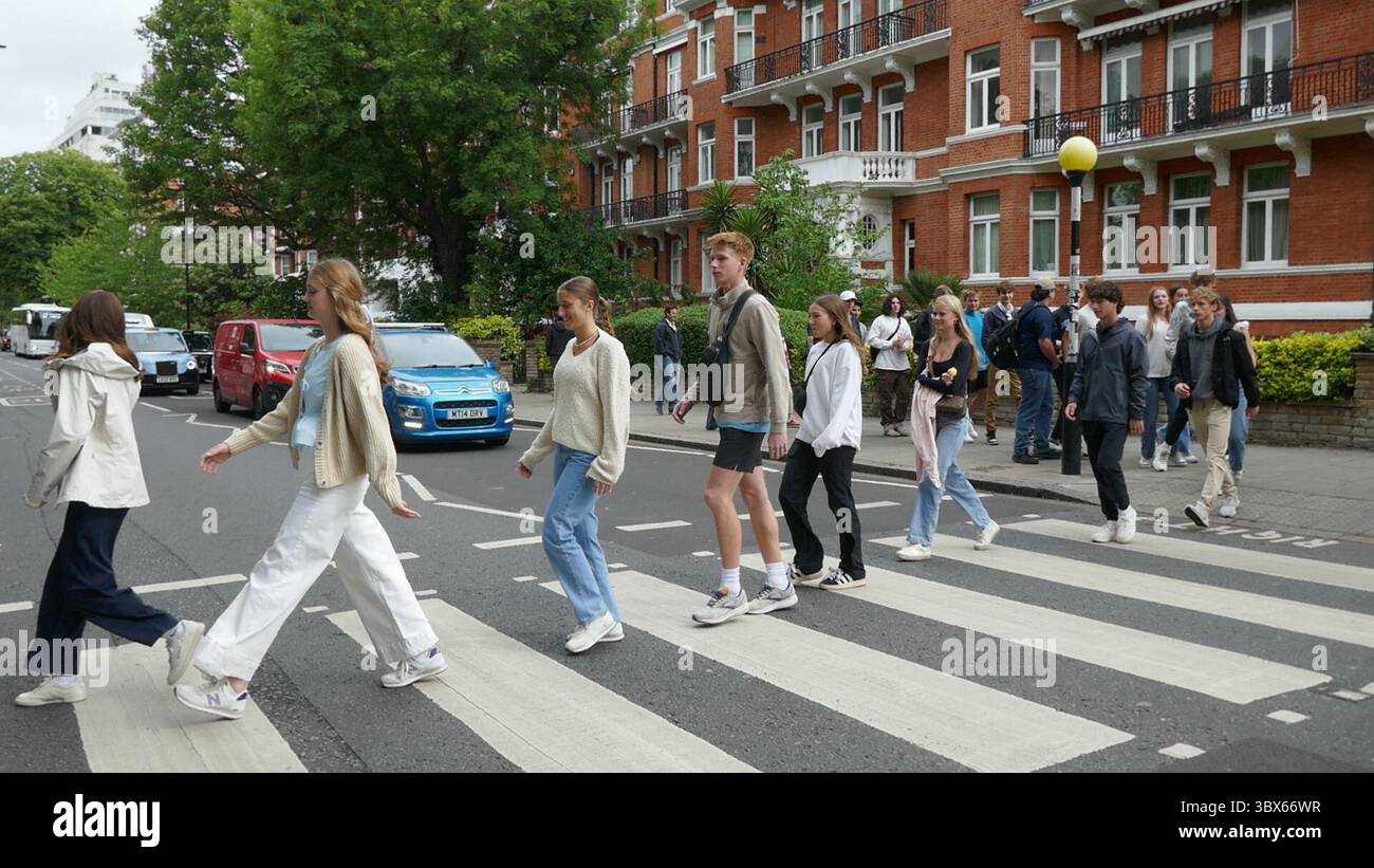 London, England 27th May 2025 Abbey Road Crosswalk at Abbey Road ...