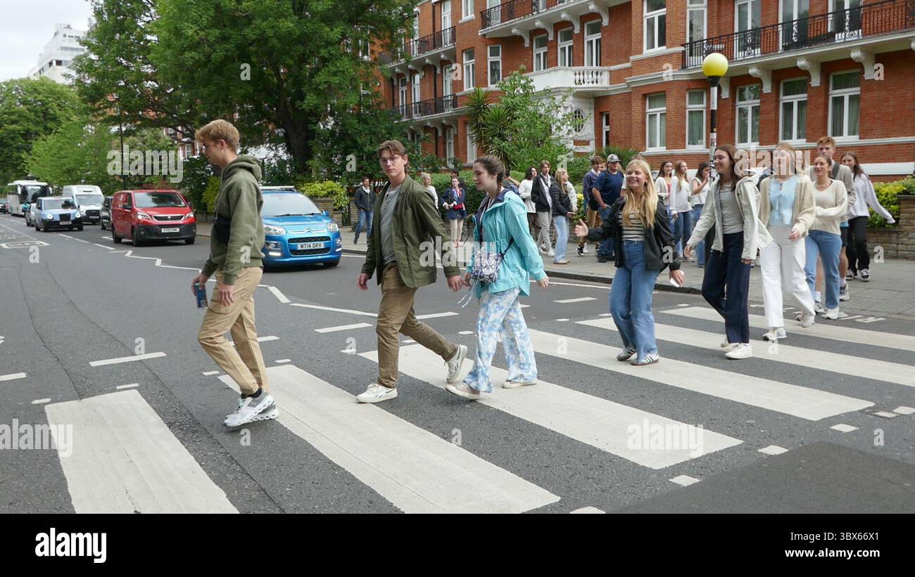 London, England 27th May 2025 Abbey Road Crosswalk at Abbey Road ...