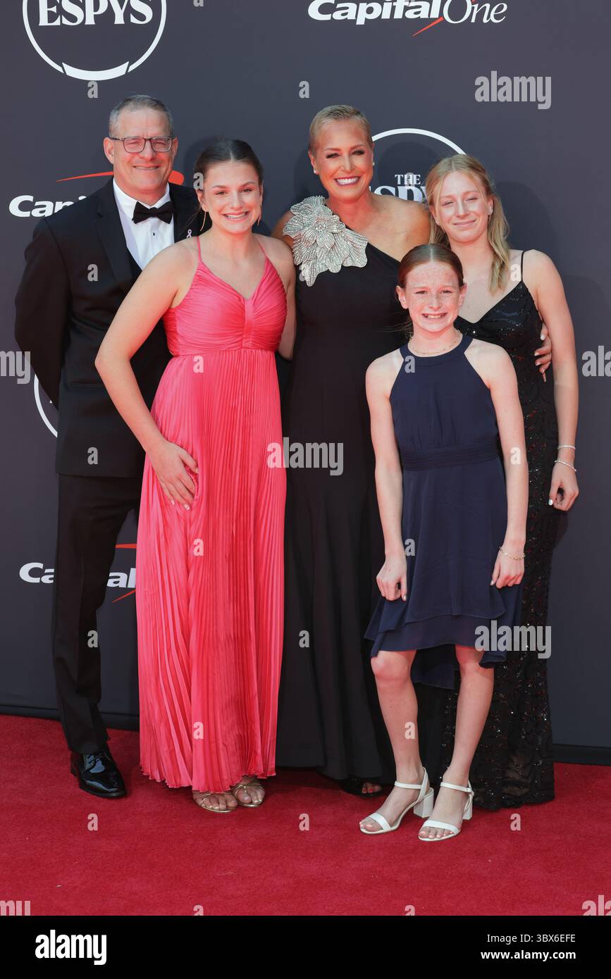 Katie Shumacher-Cawley and family attend the 2025 ESPY Awards at Dolby ...