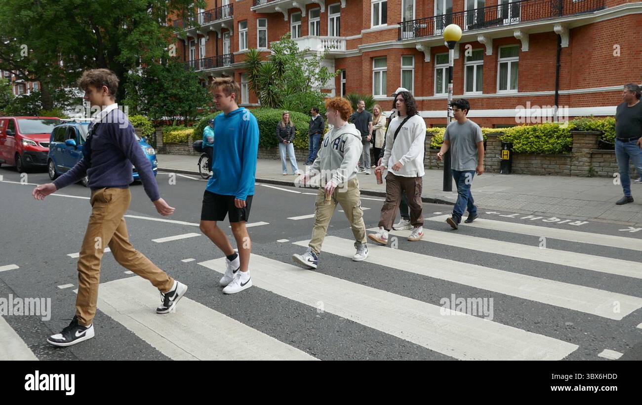 London, England 27th May 2025 Abbey Road Crosswalk at Abbey Road ...