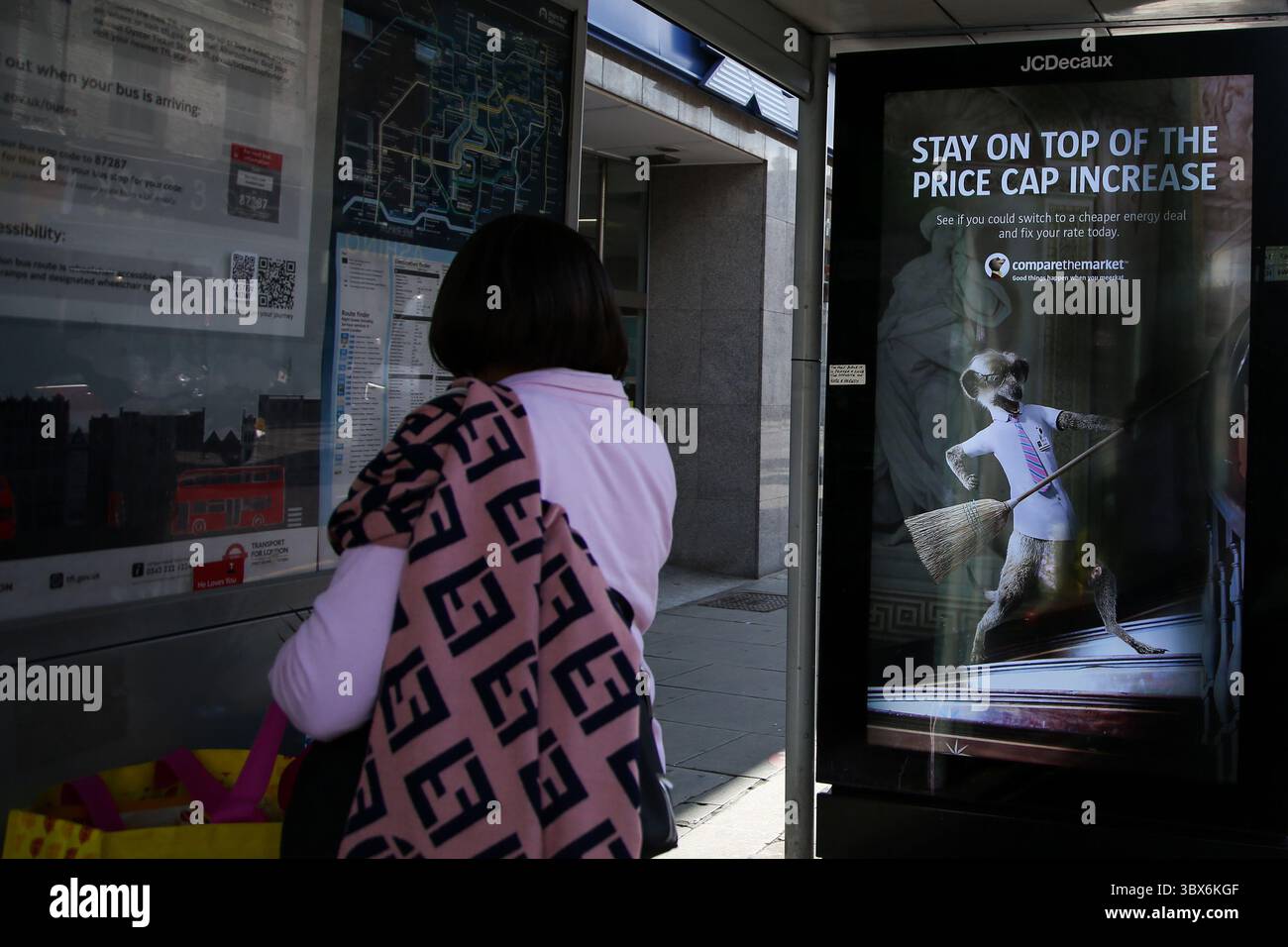 September 11, 2021, London, United Kingdom: A woman looks at ...