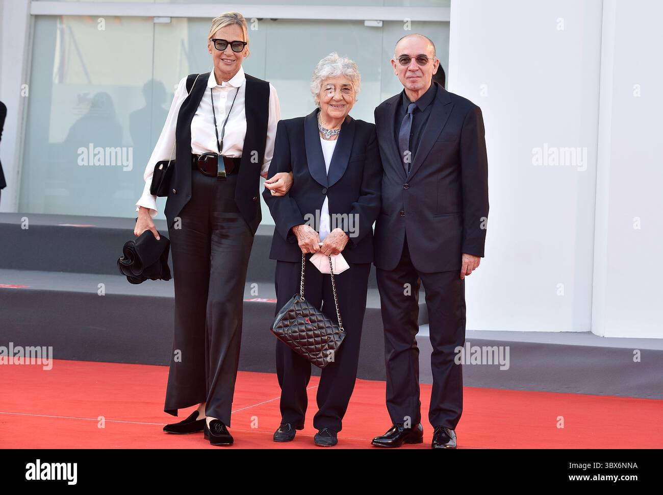 Roberta Pacetti, Maria Travia e il regista italiano Giuseppe Tornatore at the 78 Venice ...