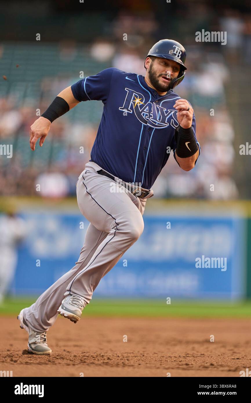 September 11 2021: Tampa catcher Mike Zunino (10) runs the bases during ...
