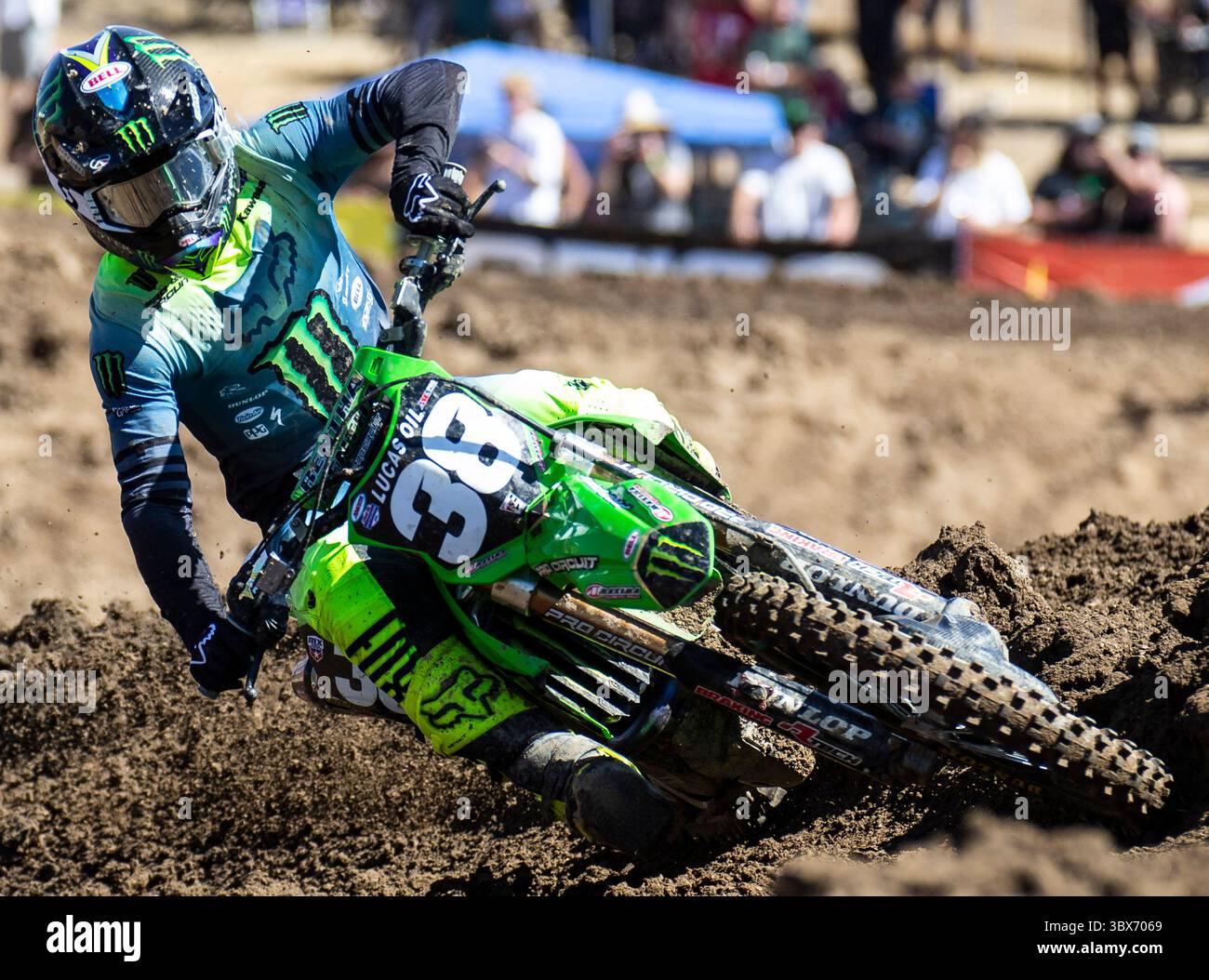 September 11 2021 Rancho Cordova, CA USA Kawasaki factory rider Austin ...