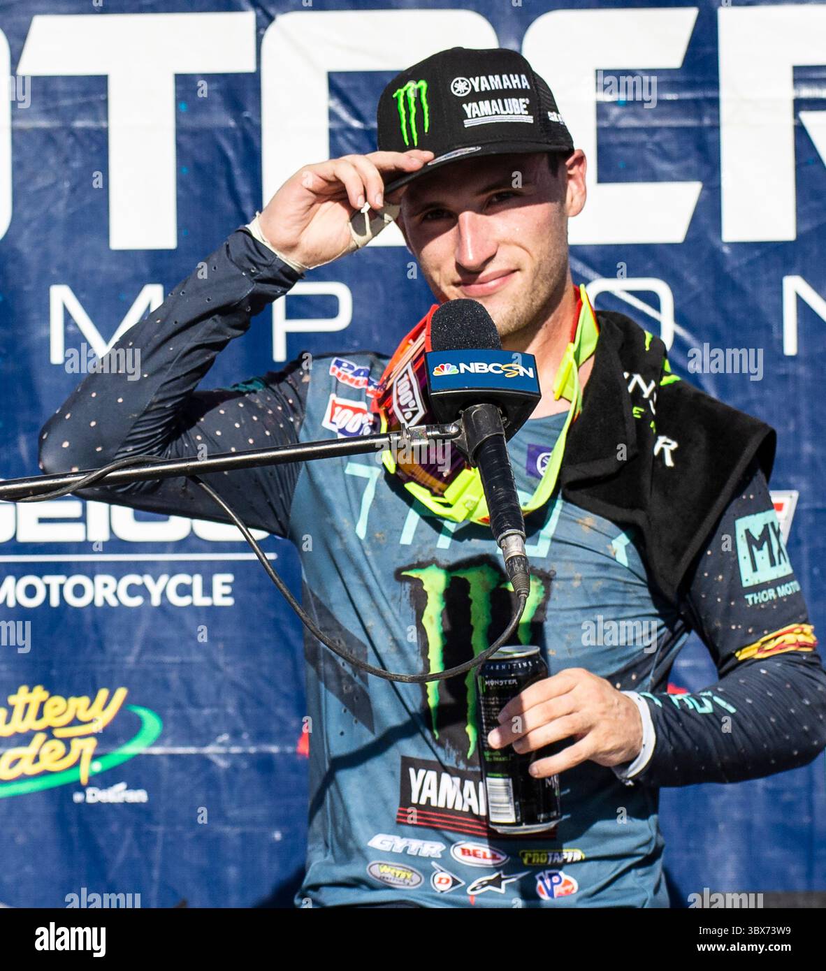 September 11 2021 Rancho Cordova, CA USA Yamaha factory rider Justin ...