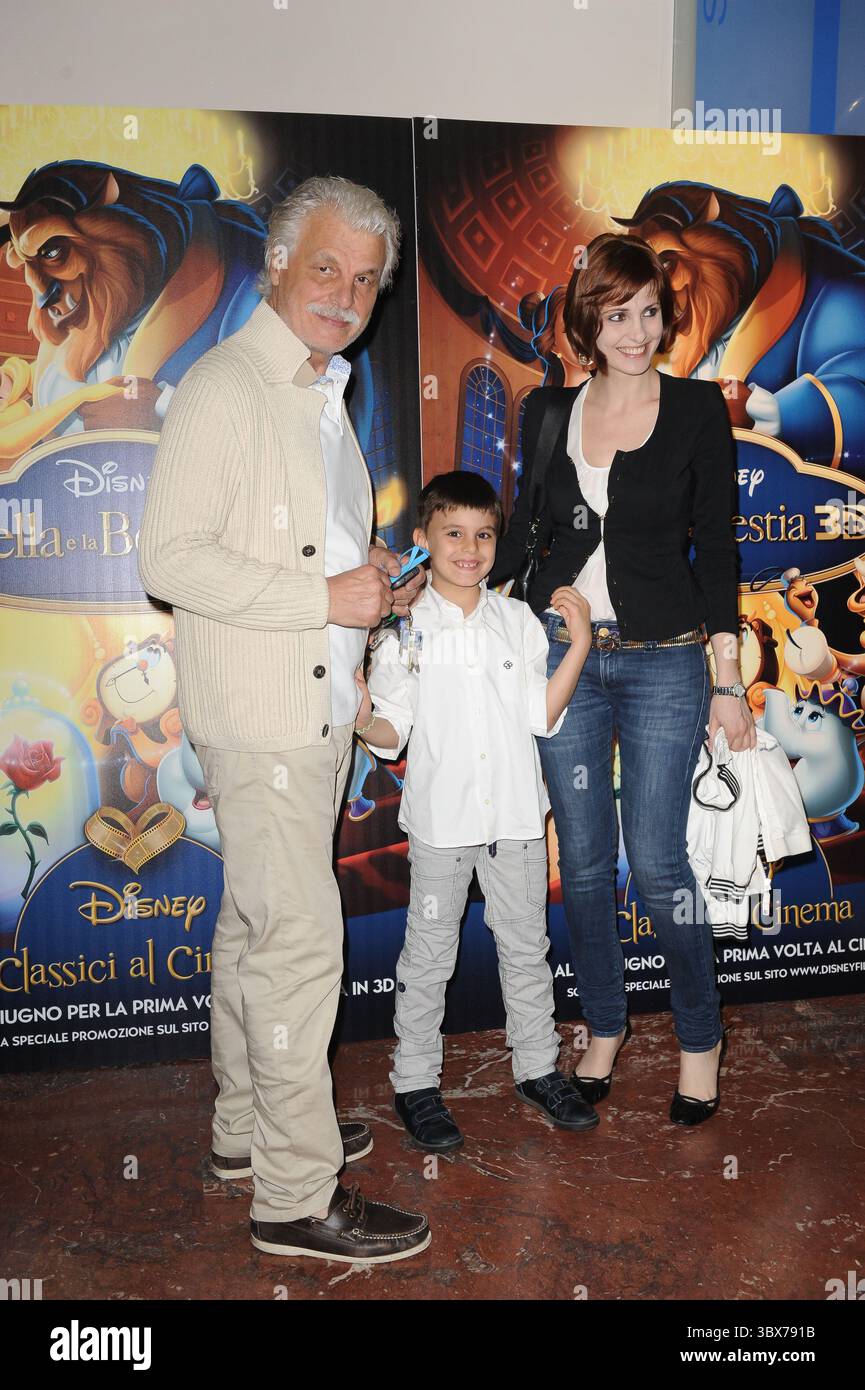 Italian actor Michele Placido with his partner Federica Vincenti and ...
