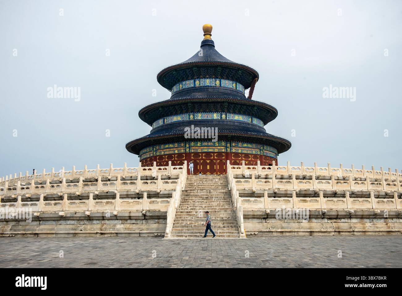 September 14, 2021, Beijing, Hebei, China: Tourists visit Temple of ...