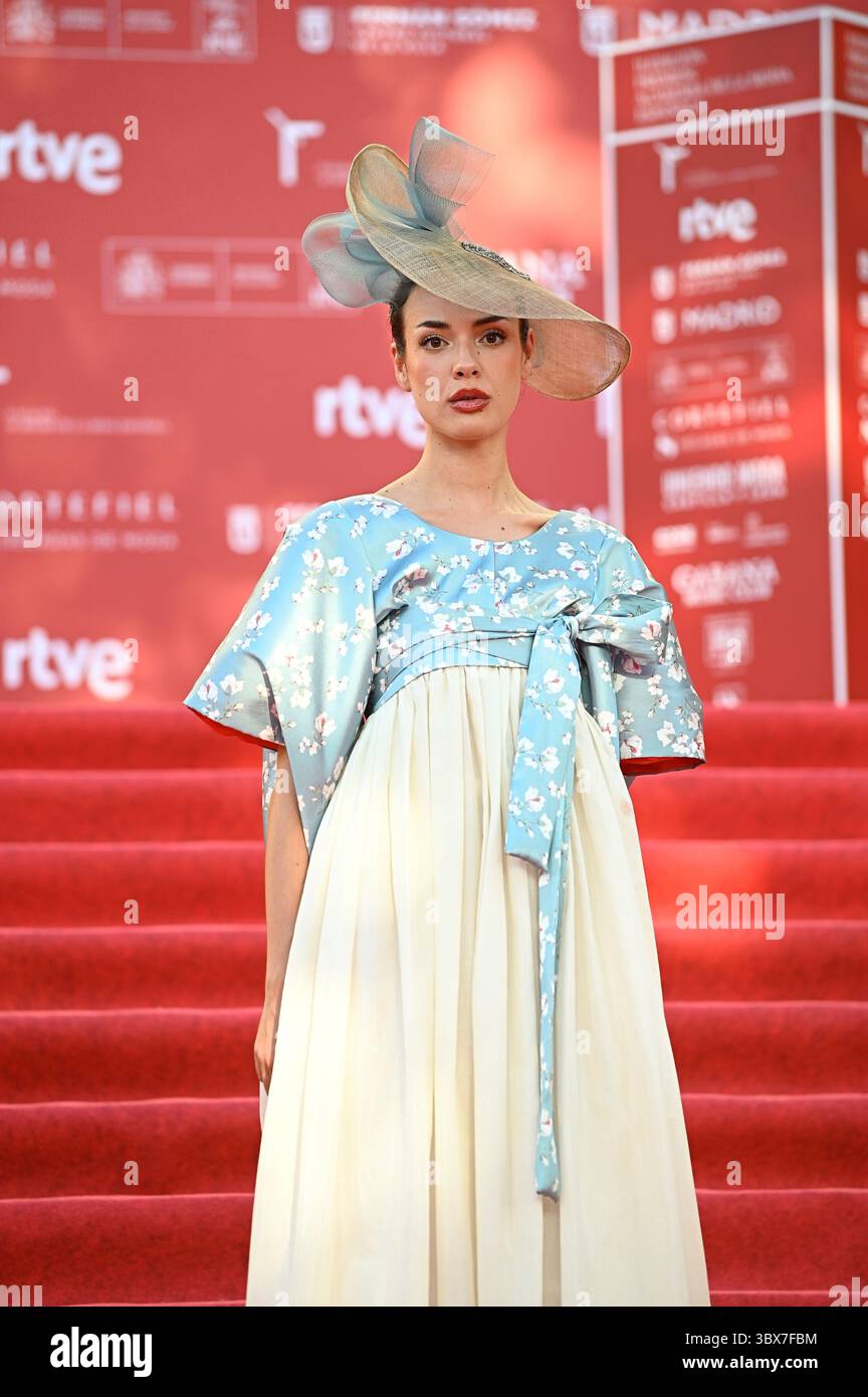 Mayaya Cebrian poses on the red carpet of the II edition of the Spanish ...