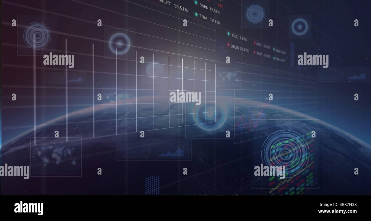 Earth globe emerging from digital hi-res stock photography and images - Alamy