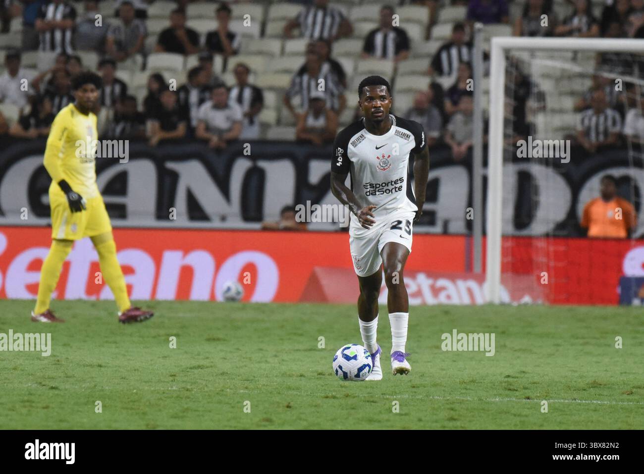 Caca of Corinthians during the Campeonato Brasileiro game between Ceara ...