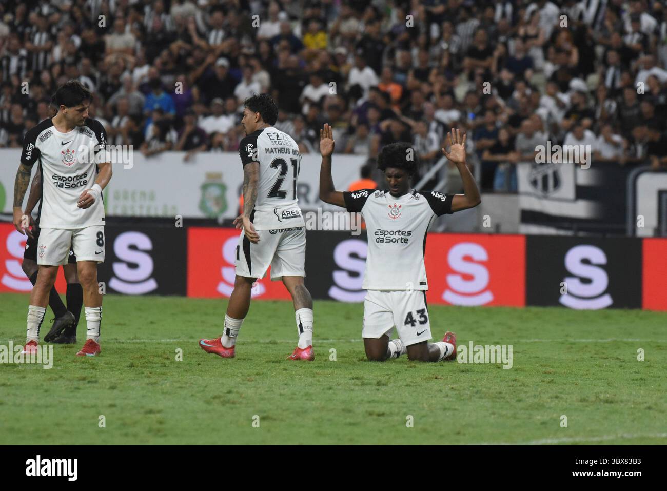 Arena Castelão Thales Magno after scoring a goal during the Campeonato ...