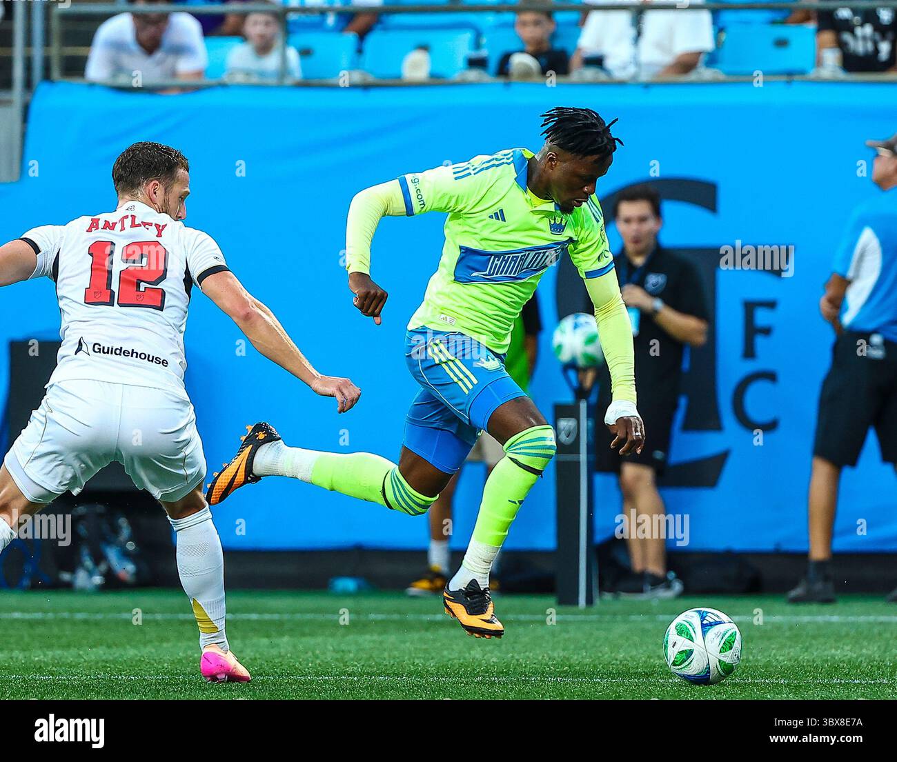 July 16, 2025: Charlotte FC forward Wilfried Zaha (10) runs pass DC ...