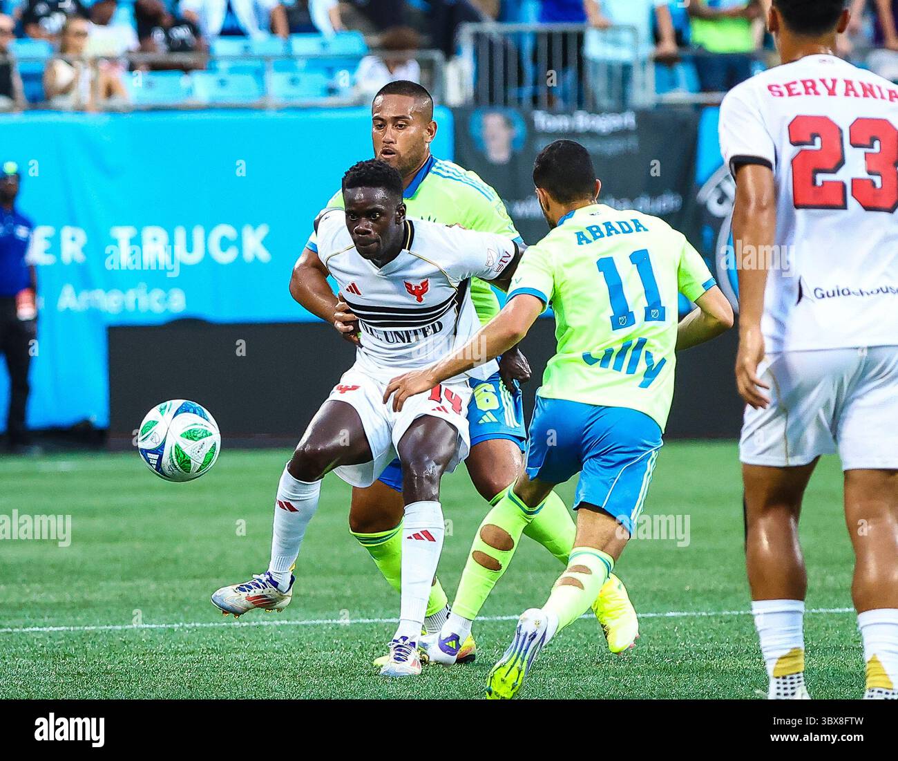 July 16, 2025: Charlotte FC defender Bill Tuiloma (6) and DC United ...