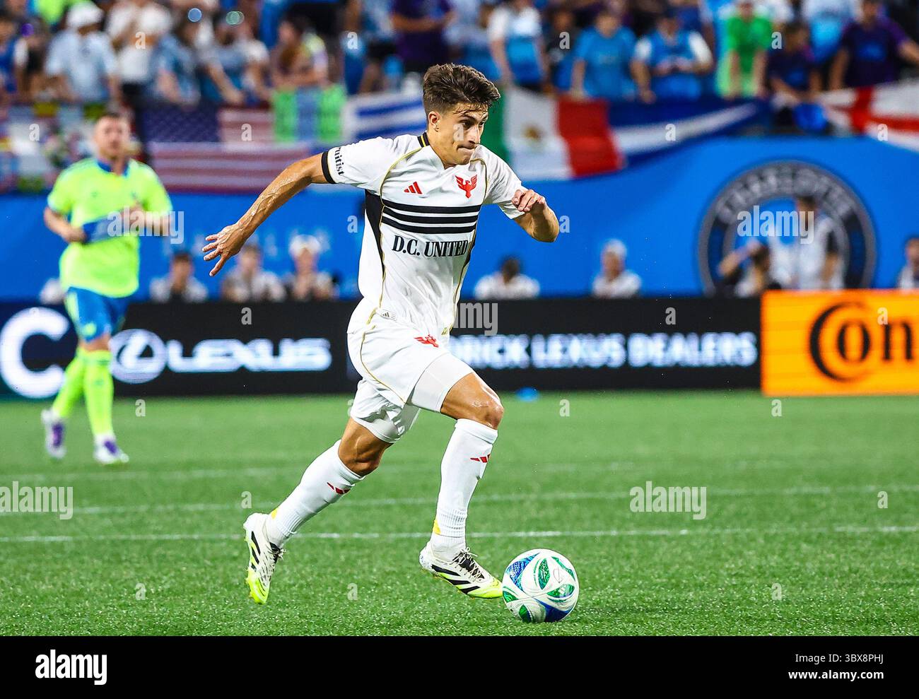 July 16, 2025: DC United mid-fielder Gabriel Pirani (10) brings Gallup ...