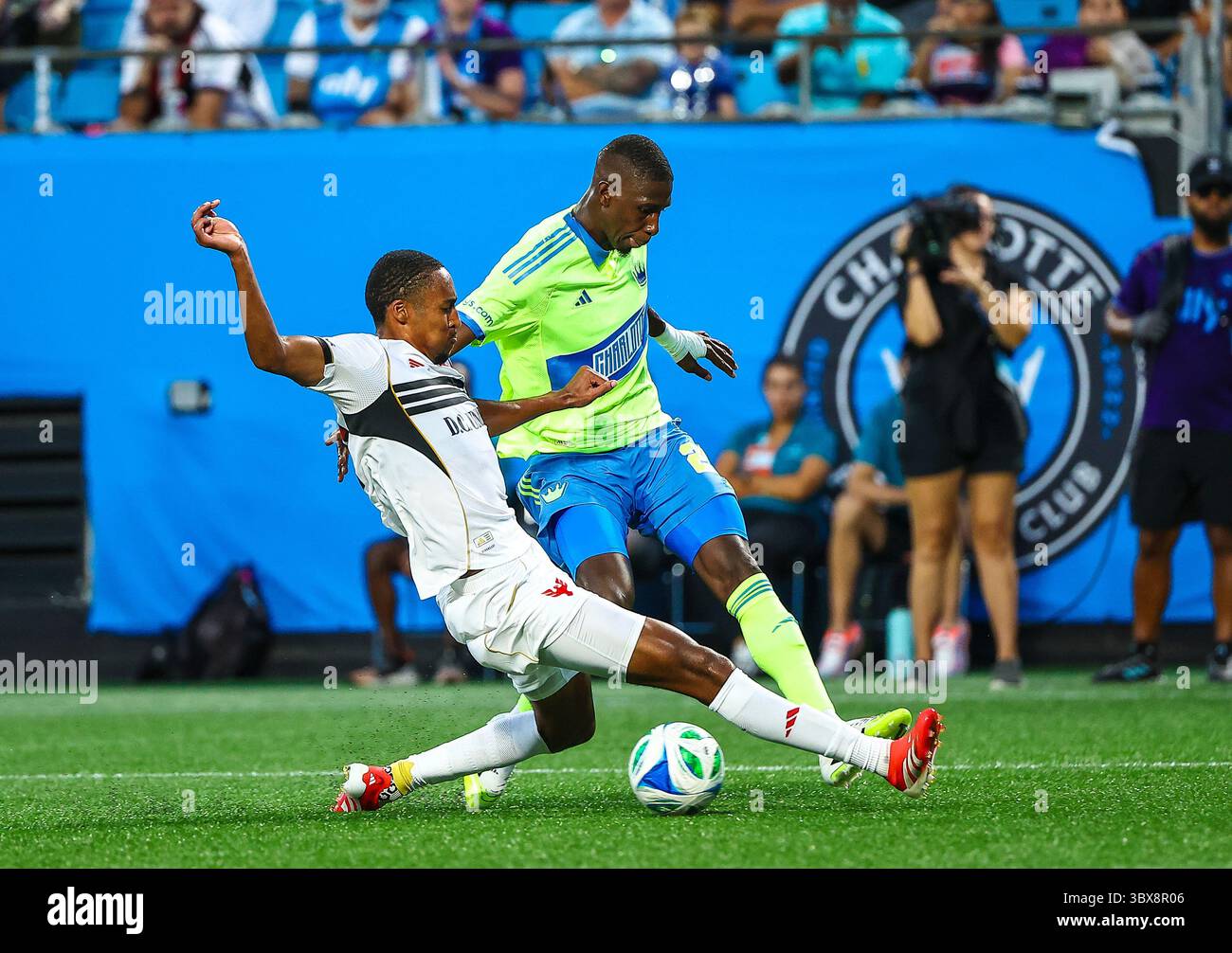 July 16, 2025: DC United defender Garrison Tubbs (16) slides to get ...