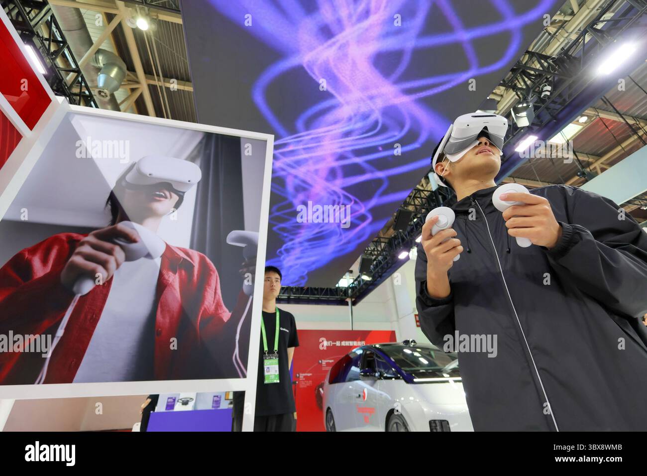 BEIJING, CHINA - JULY 17, 2025 - A visitor experienced an immersive ...