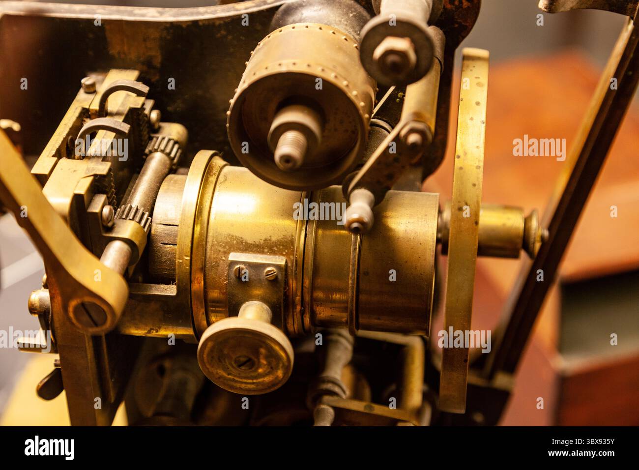 An early film projector dating to early 1900's Stock Photo - Alamy