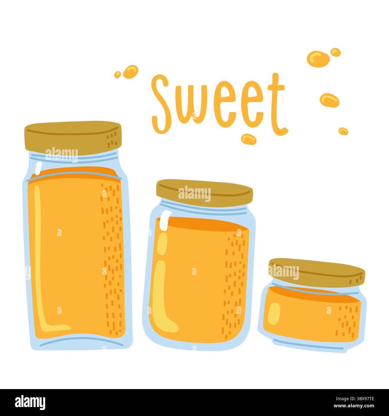 Food glass jars filled Stock Vector Images - Alamy