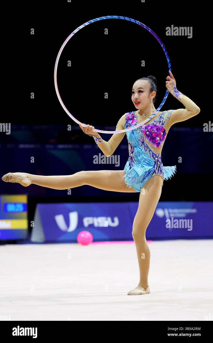 Mei Tsuruta (JPN). JULY 17, 2025 - Rhythmic Gymnastics : Rhine-Ruhr ...
