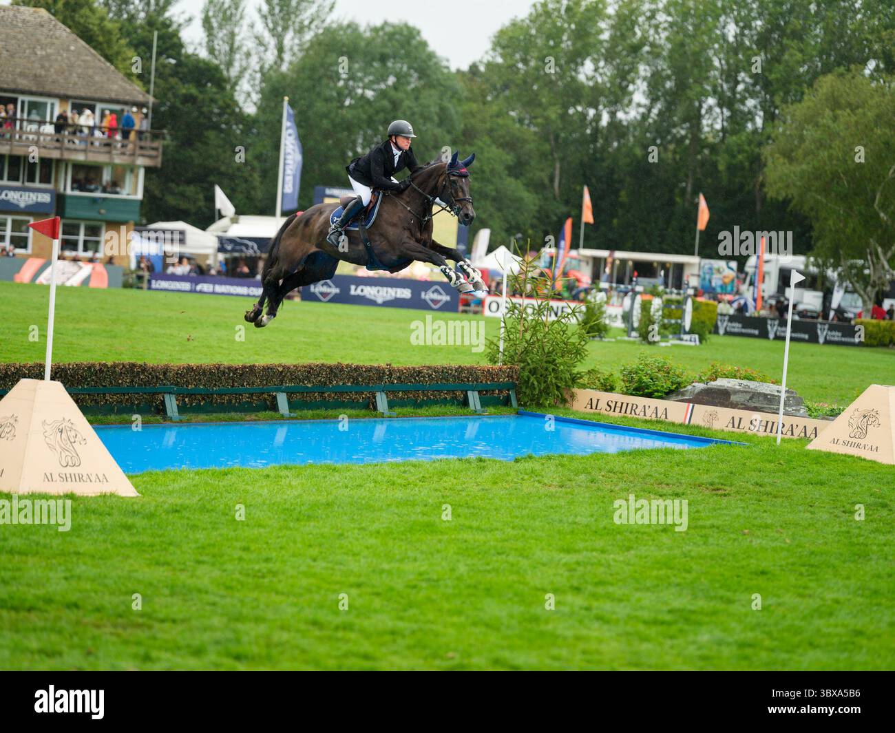 Adrian Speight of Great Britain riding Millfield Baloney during the ...