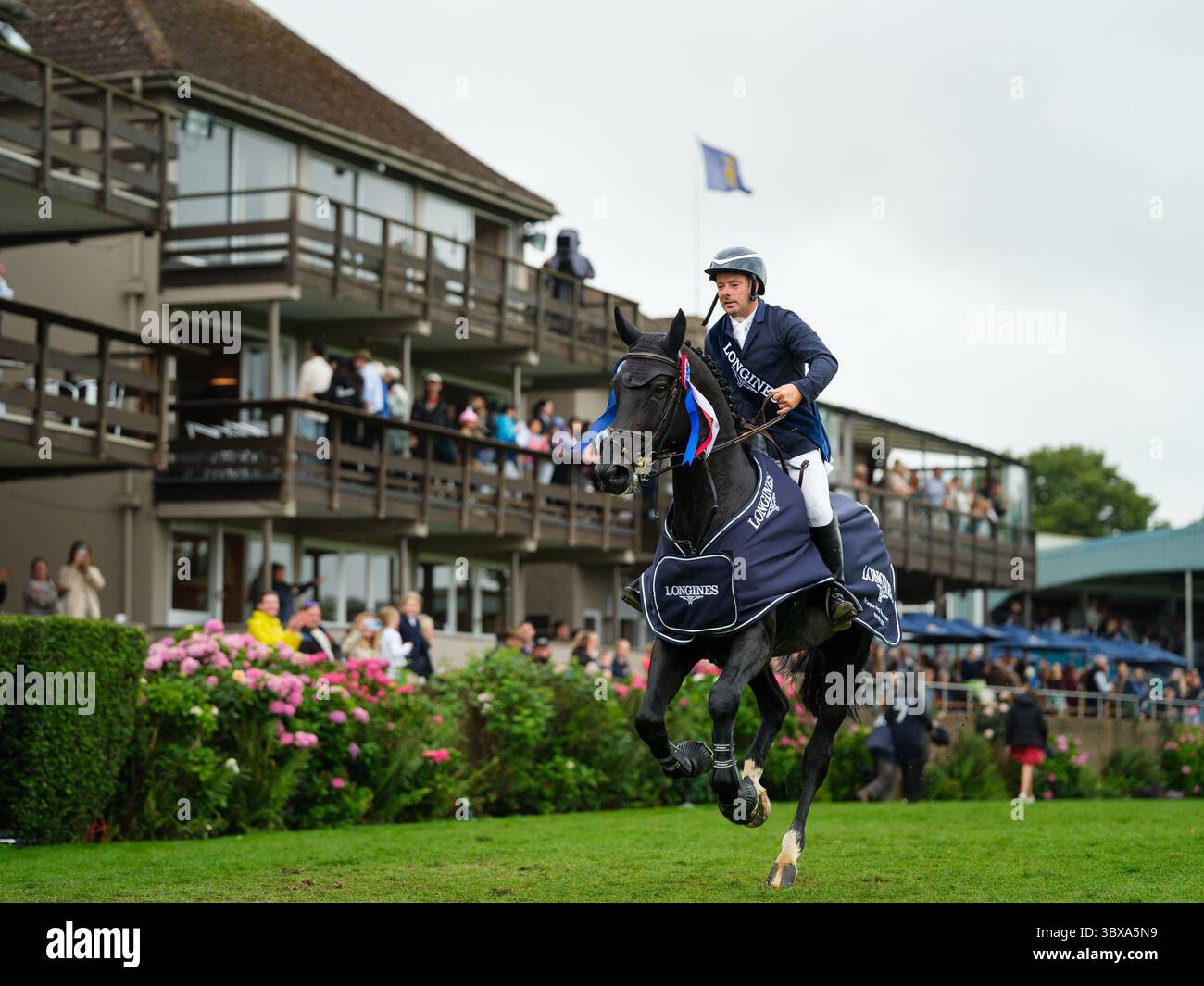 Robert Whitaker of Great Britain riding Vermento during the prize ...