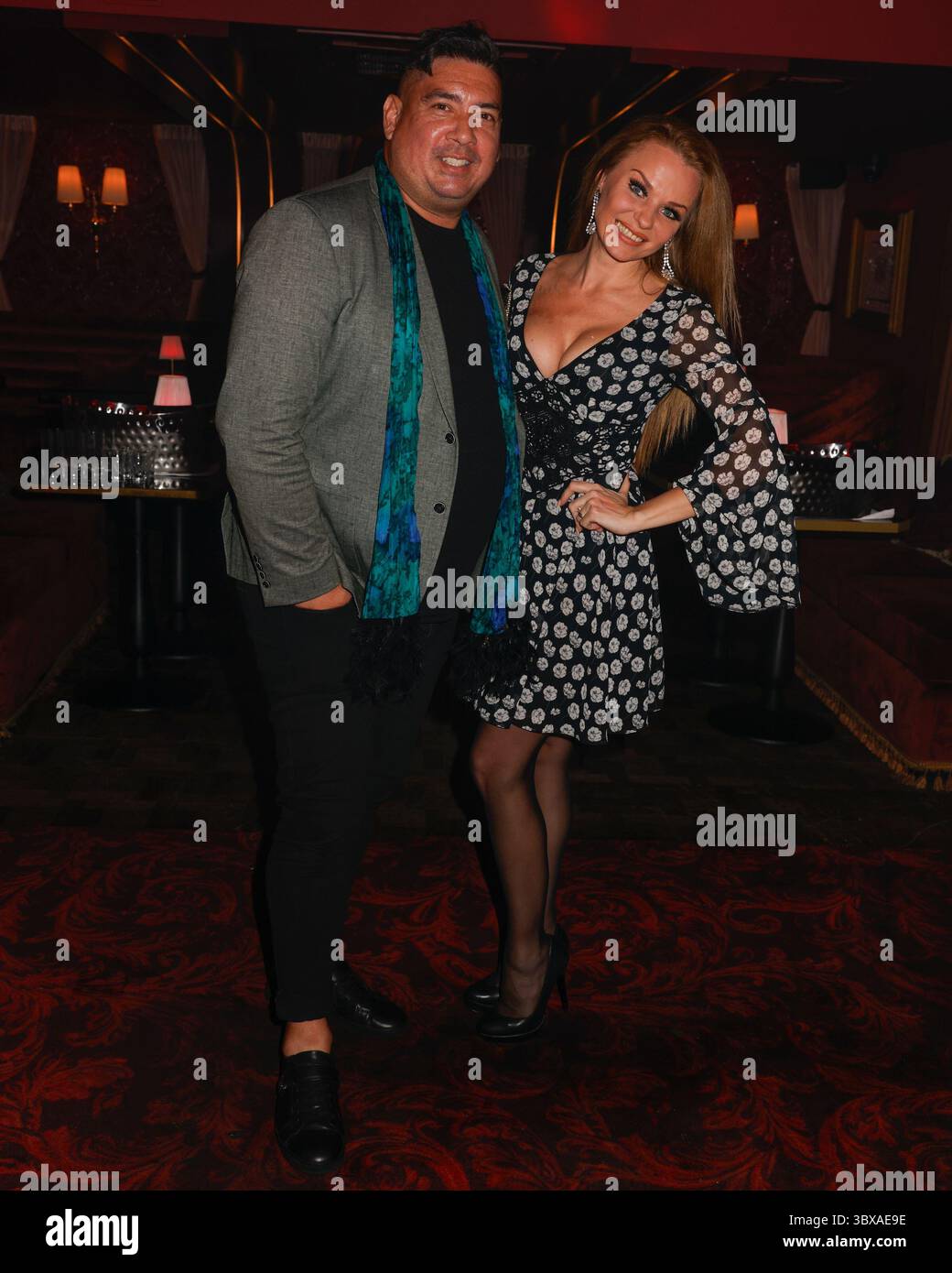 Scot Mochan and Alexa Pol attend the Alan Endfield's Summer Party 2025 ...