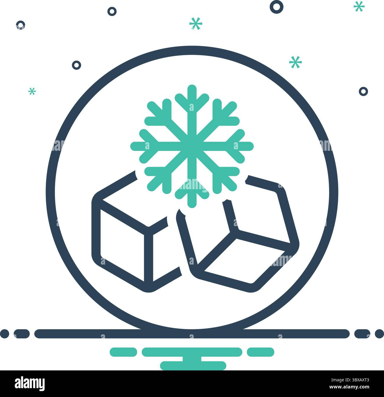 Ice cube icon freeze Cut Out Stock Images & Pictures - Alamy
