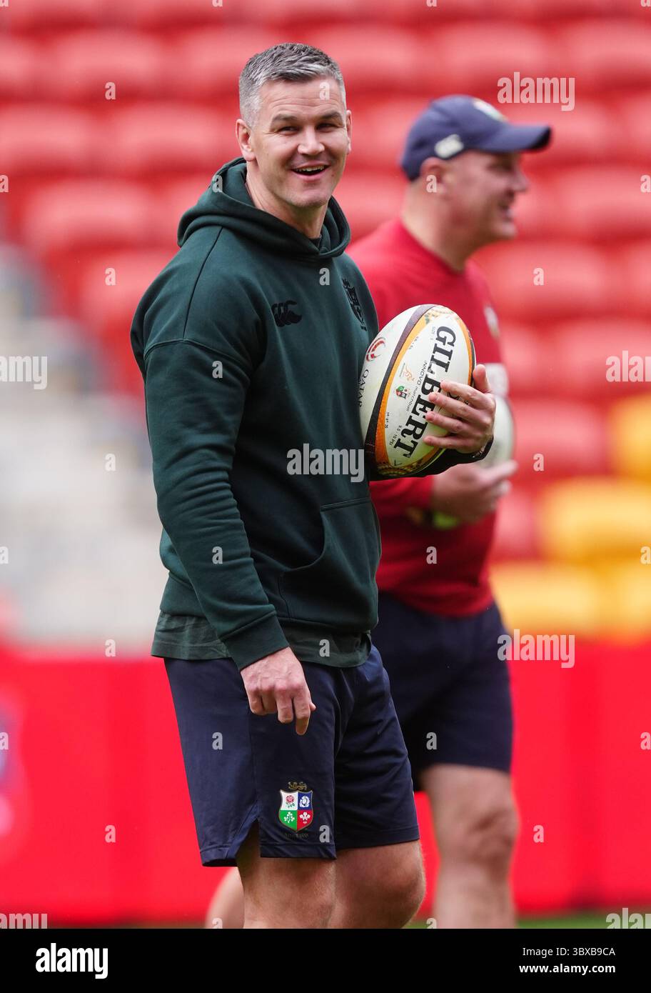 British and Irish Lions assistant coach Jonny Sexton during the ...