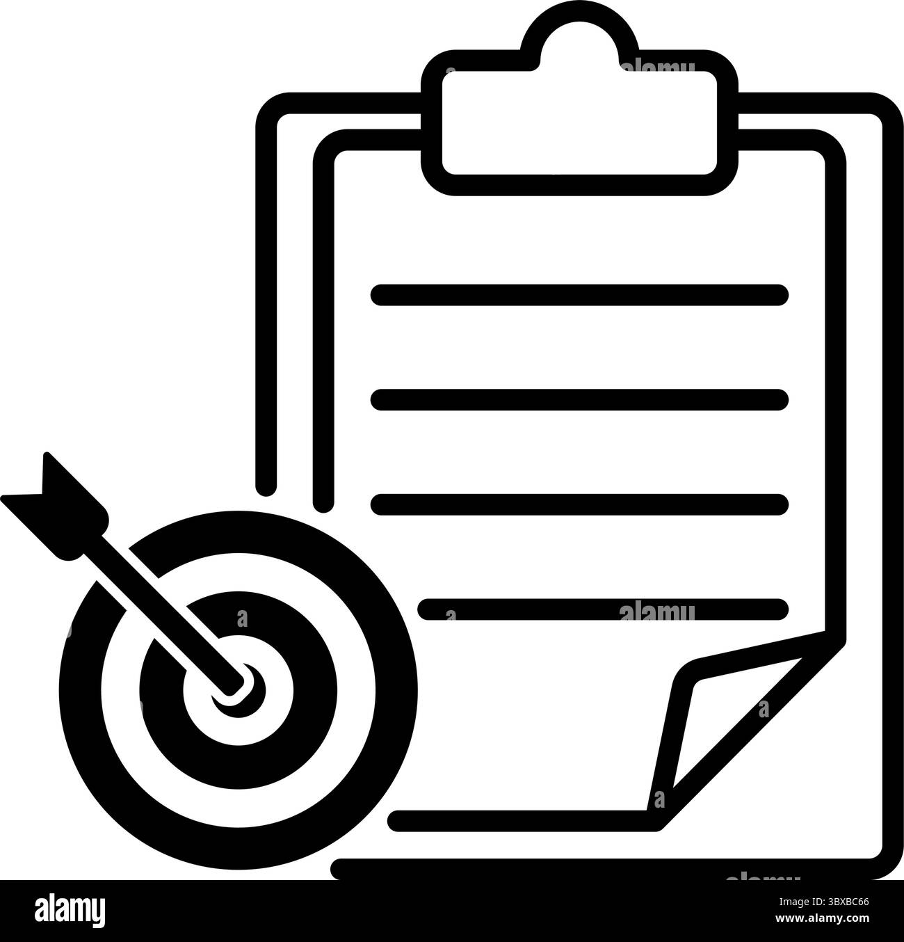 Icon objectives purpose Stock Vector Images - Alamy