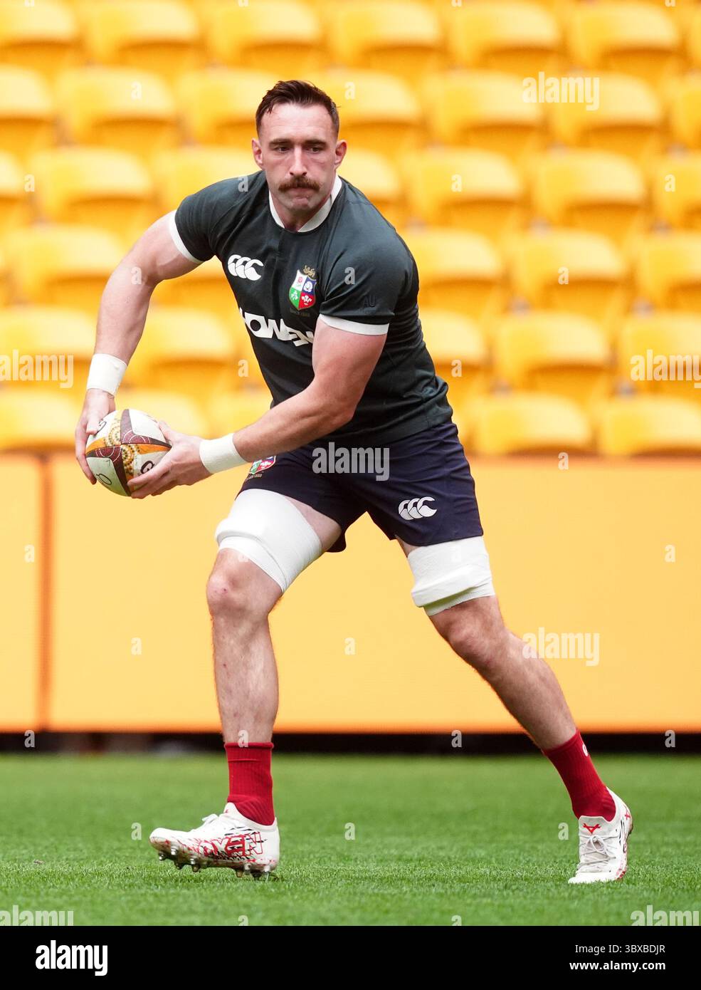 British and Irish Lions Jack Conan during the captains run at Suncorp ...