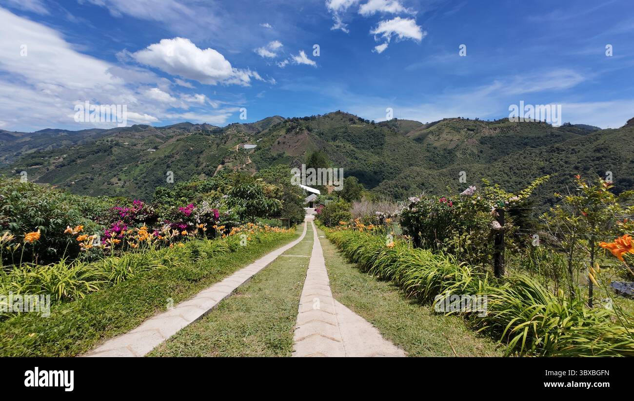 Nestled in stunning hills hi-res stock photography and images - Alamy