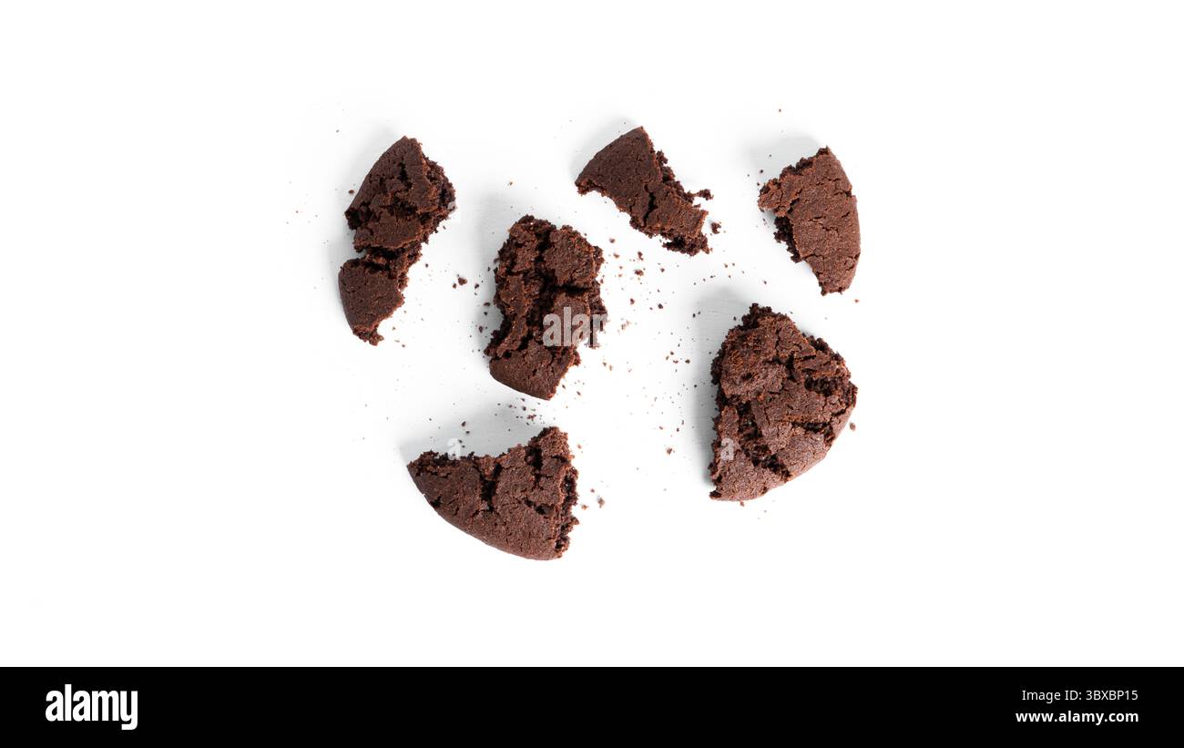 Chocolate Americano cookies isolated on a white background Stock Photo ...