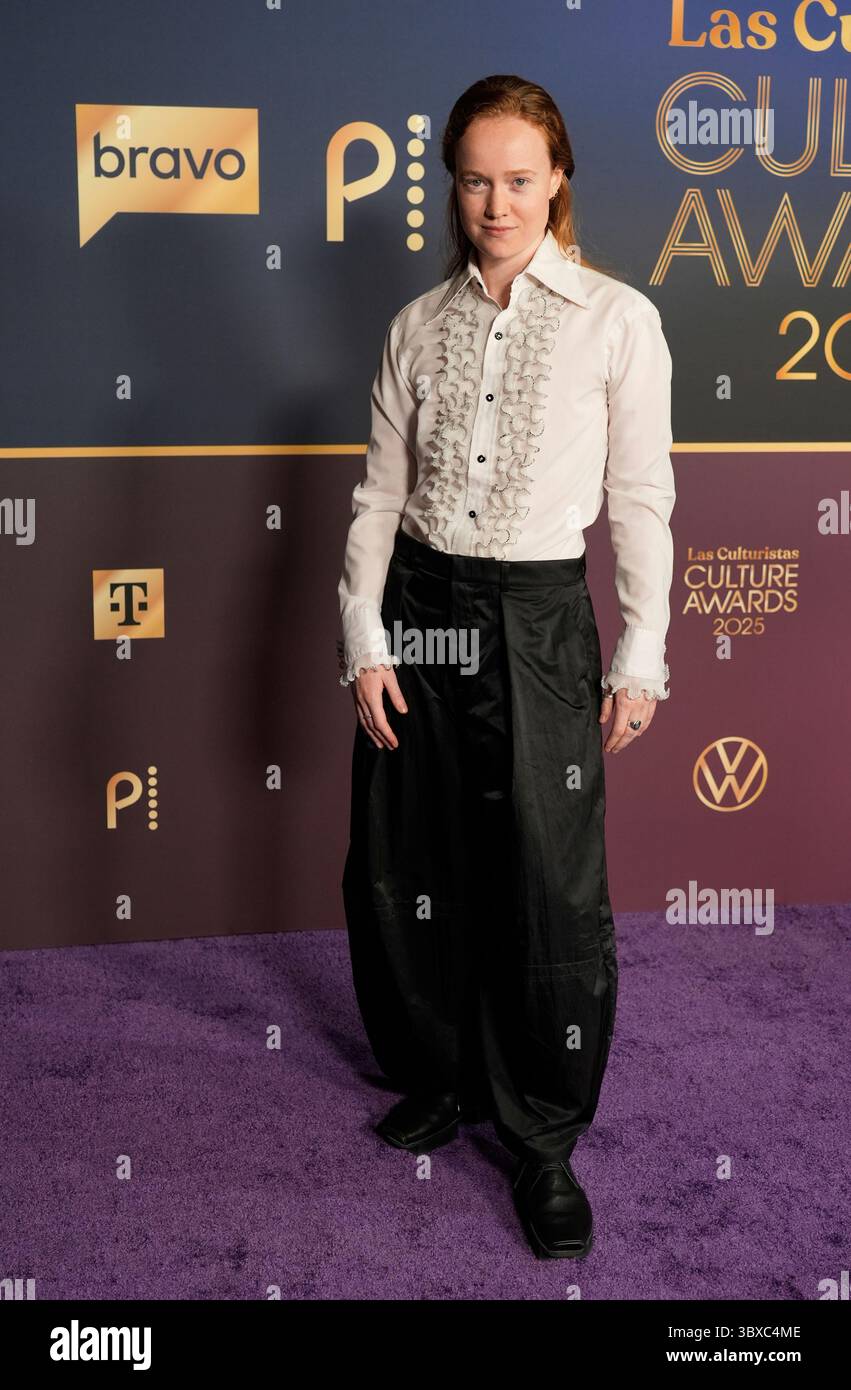 Liv Hewson poses at Las Culturistas Culture Awards on Thursday, July 17 ...