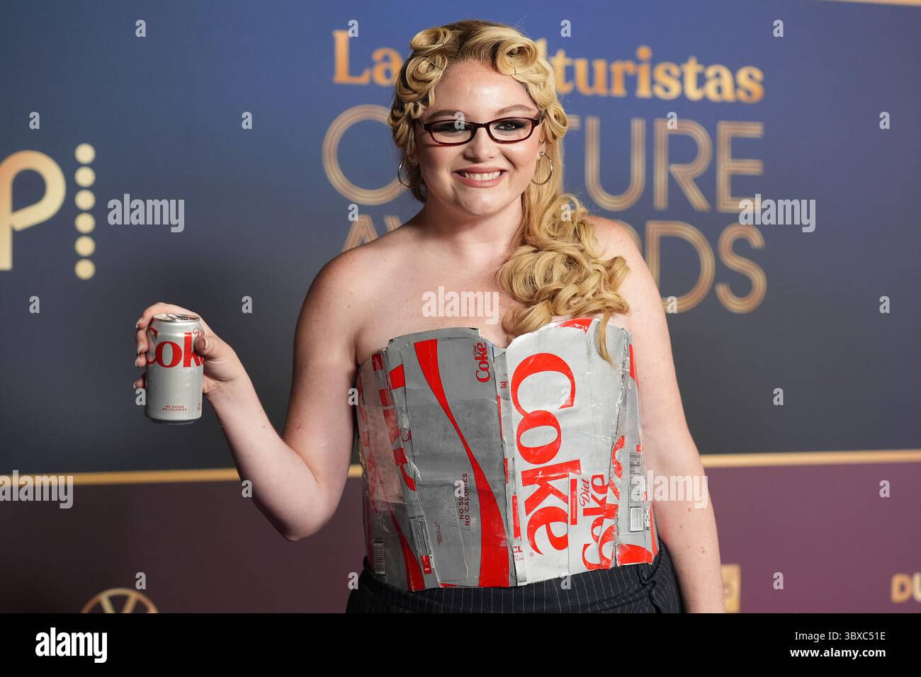 Megan Stalter poses at Las Culturistas Culture Awards on Thursday, July ...