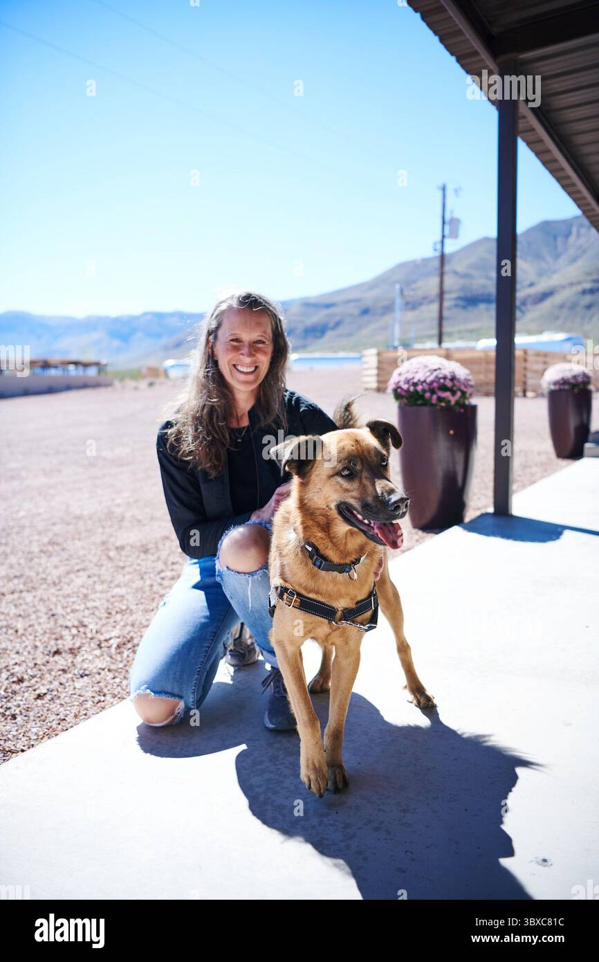 October 9, 2021, Van Horn, Texas, USA: AUDREY POWERS, Blue Origin vice ...