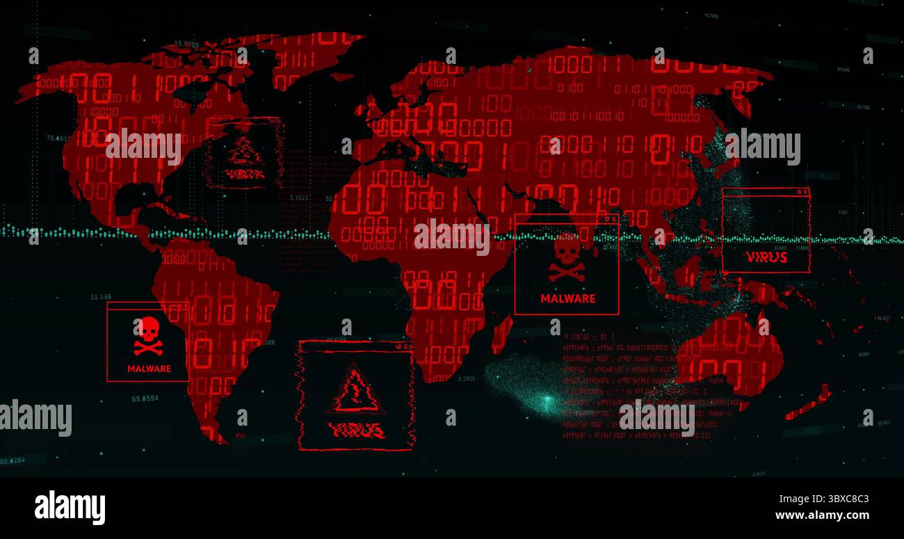 Data map displaying internet hi-res stock photography and images - Alamy