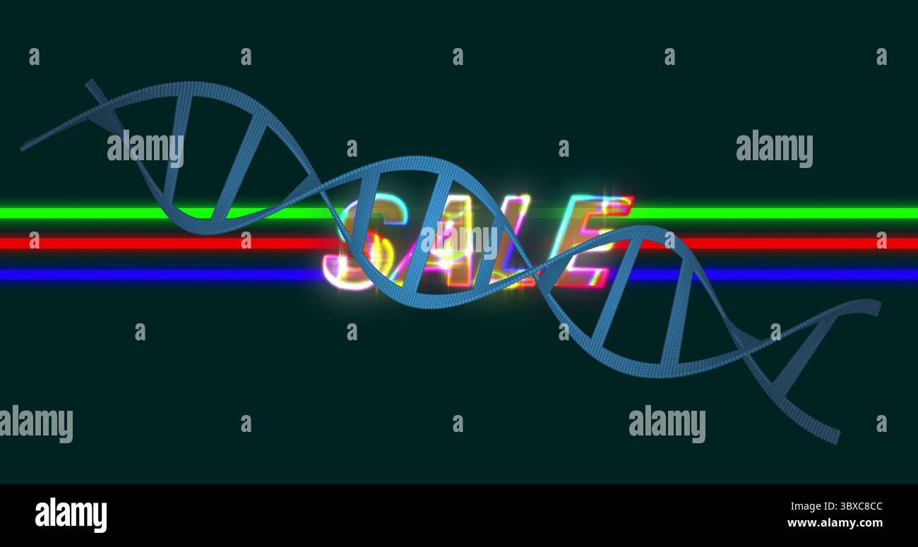 Luminous blue 3d dna helix hi-res stock photography and images - Alamy