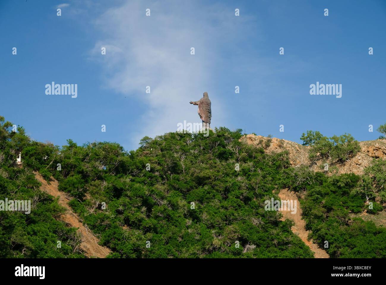 Cristo Rei of Dili Statue on the top of the hill, Timor Leste Stock ...