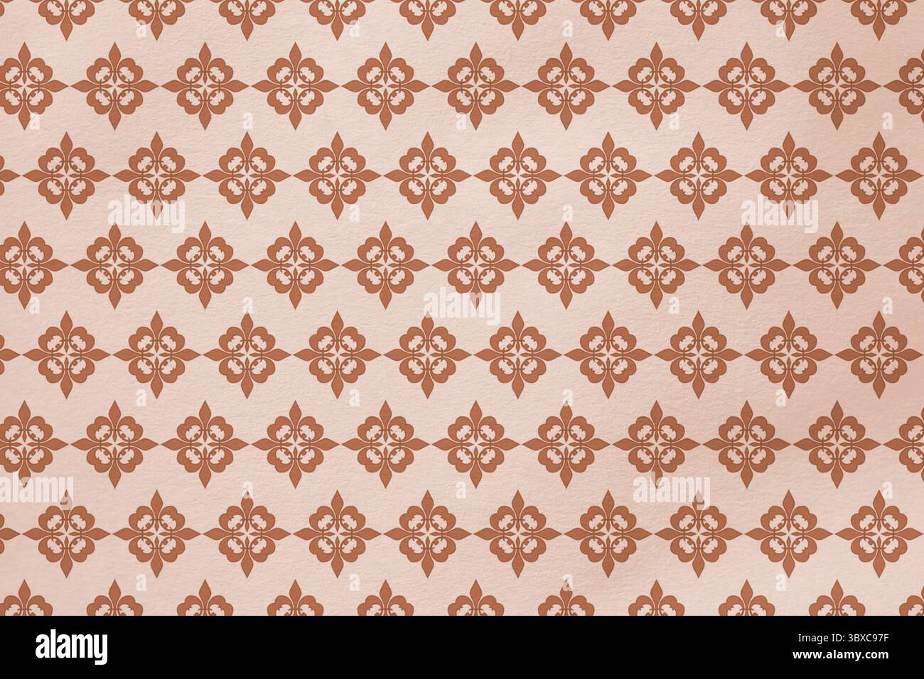 Repeating geometric floral motif pattern is appearing on flat design ...
